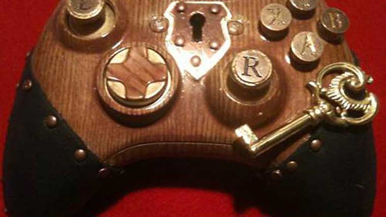 Steampunk Xbox 360 Custom Controller | Attack of the Fanboy