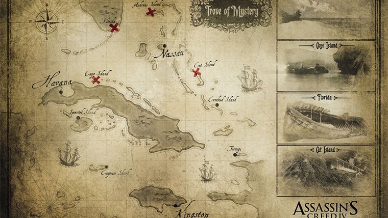 Assassin's Creed 4 Black Flag World Map | Attack of the Fanboy