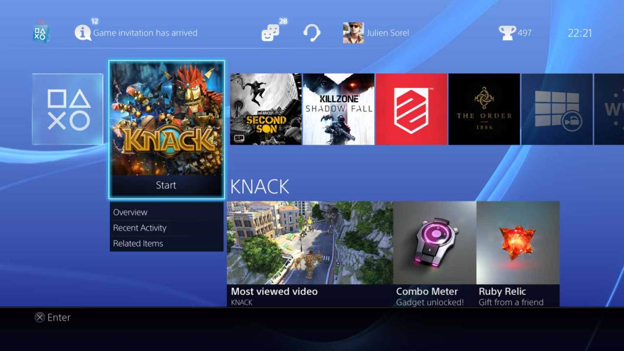 PlayStation 4 Interface Screenshots | Attack of the Fanboy
