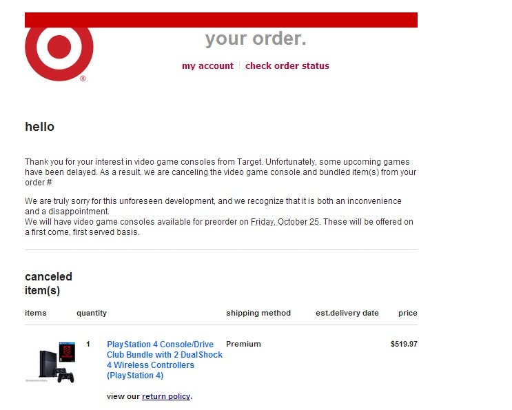 Target cancelling pre-ordered PS4/XB1 bundles | Attack of the Fanboy