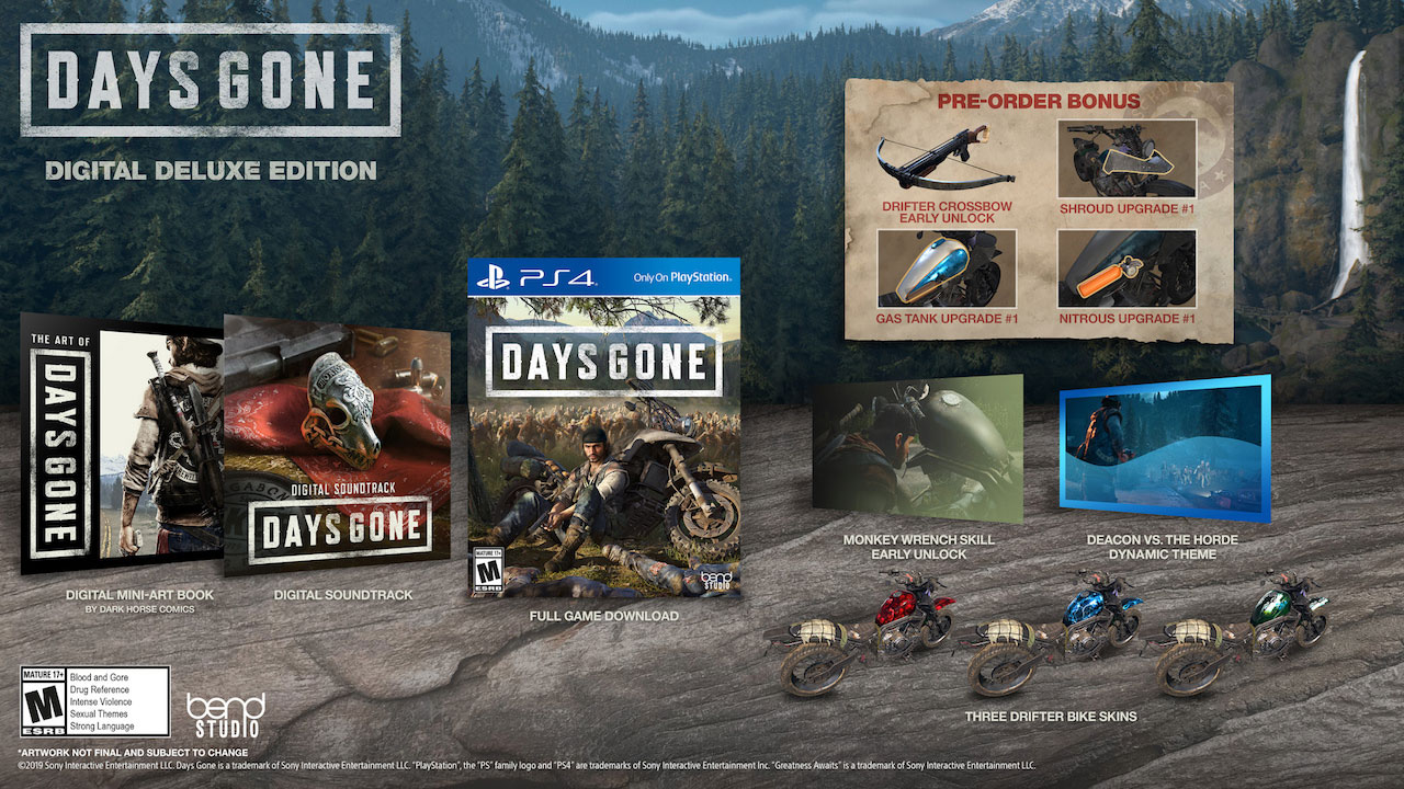 Days Gone Pre-Order Bonuses, Deluxe Edition, and Collector's Edition ...