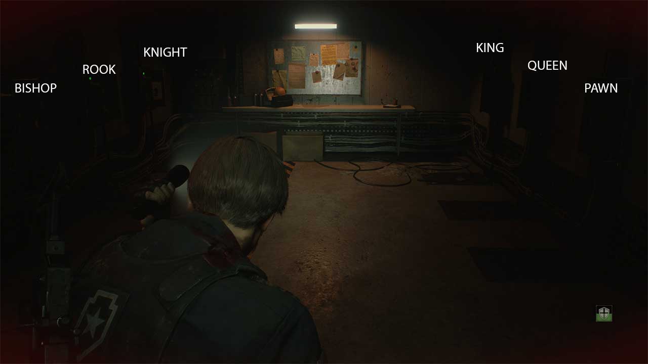 Resident Evil 2 Chess Plug Puzzle Solution and Piece Location | Attack ...