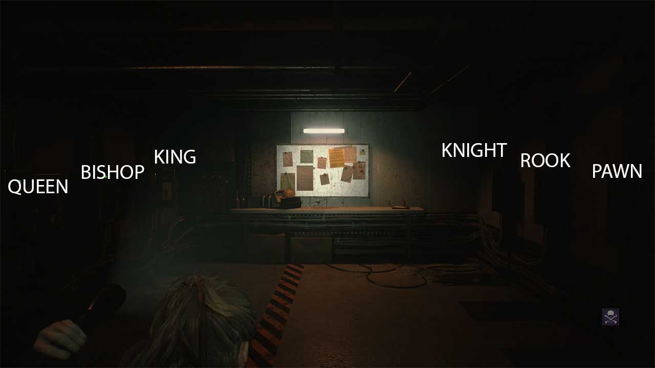 Resident Evil 2 Chess Plug Puzzle Solution and Piece Location | Attack ...