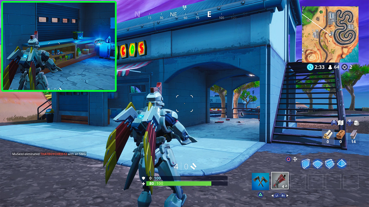 Fortnite Fortbyte #77 Location - Found Within a Track Side Taco Shop ...
