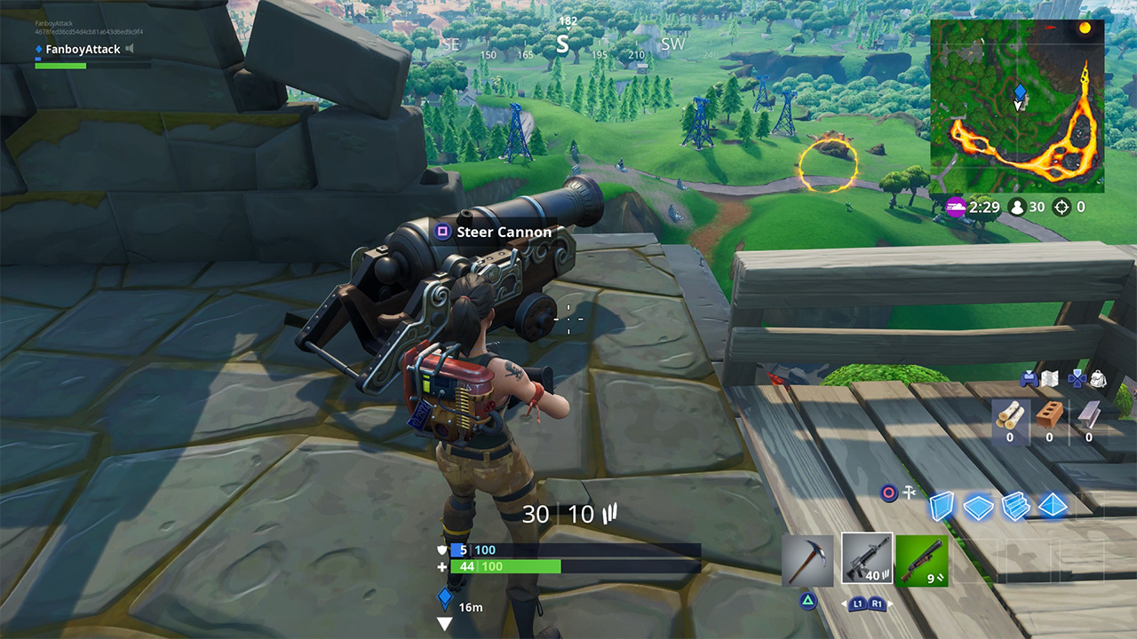 Fortnite Flaming Hoops Locations to Launch From Cannon | Attack of the ...
