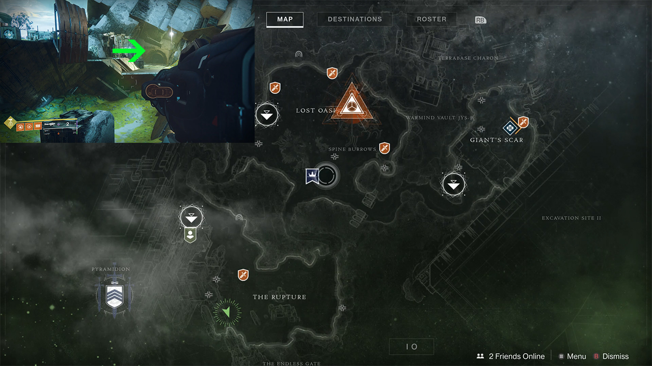 Destiny 2 Imperial Treasure Map -- Endless Gate Location on IO | Attack ...