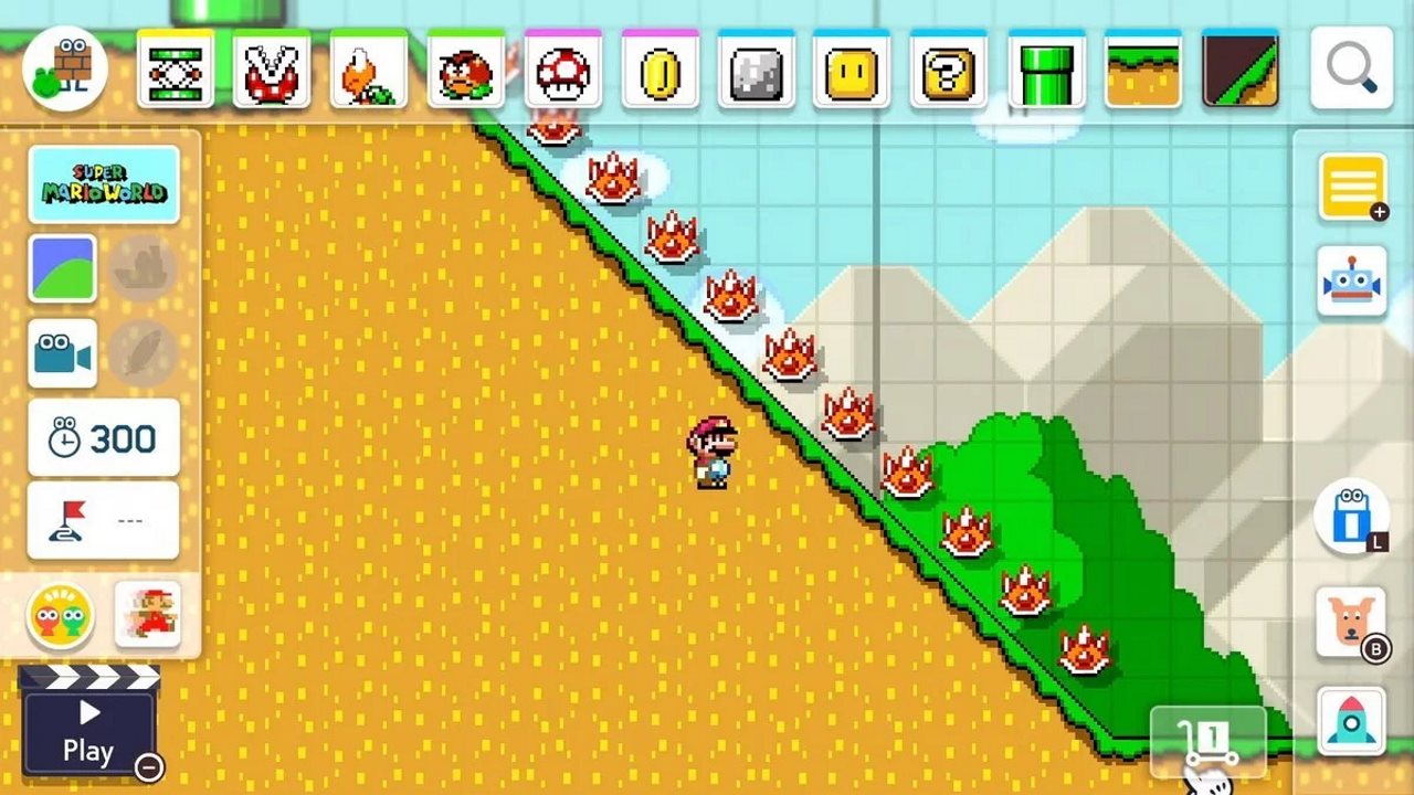 Super Mario Maker 2: How to Make Slopes | Attack of the Fanboy