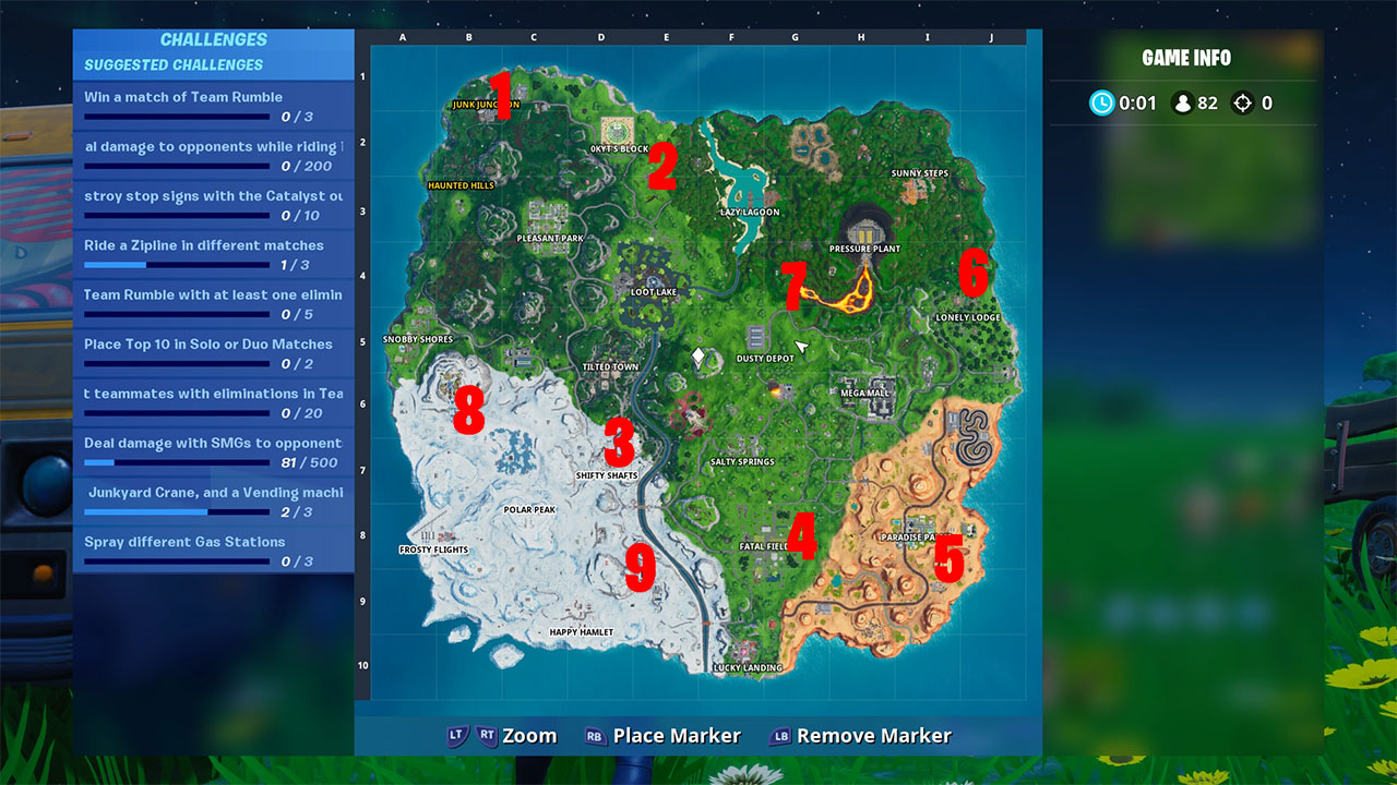 Fortnite Spray Can Locations - Season X | Attack of the Fanboy