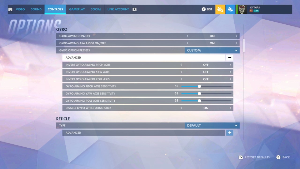 Overwatch: Switch - How to Change Motion Controls | Attack of the Fanboy