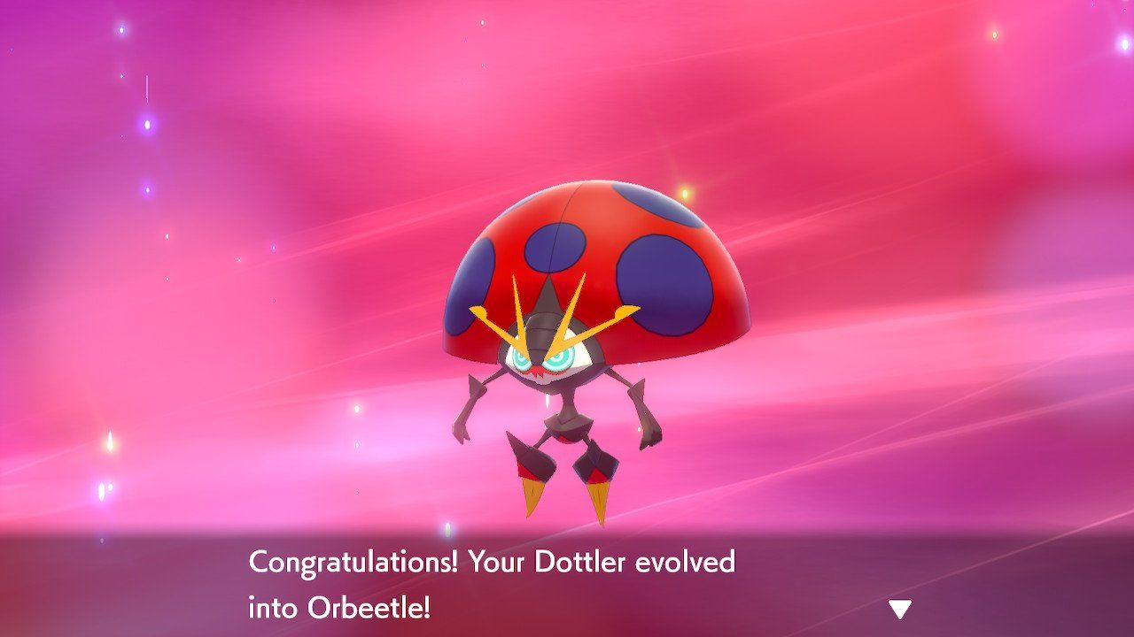 Pokemon Sword and Shield - How To Evolve Dottler Into Orbeetle | Attack ...