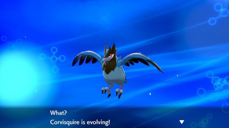 Pokemon Sword and Shield - How To Evolve Corvisquire Into Corviknight ...