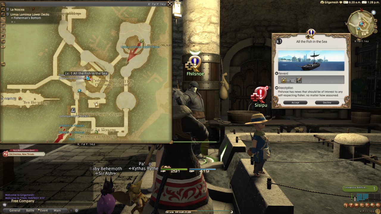 Final Fantasy XIV - How to Unlock Ocean Fishing, Ocean Fishing Basics ...