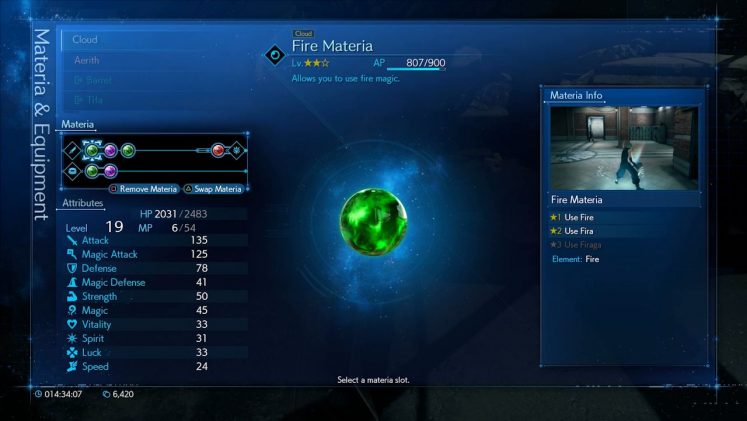 Final Fantasy VII Remake - How To Level Up Materia | Attack of the Fanboy