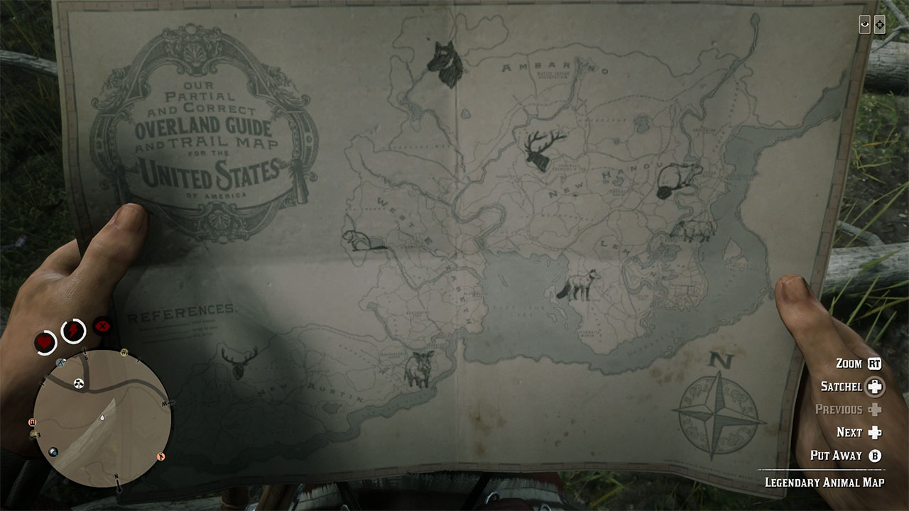 Red Dead Online - Where is Legendary Animal Map | Attack of the Fanboy