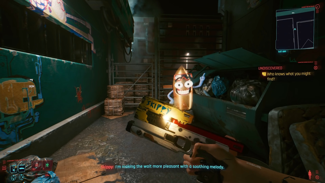 Cyberpunk 2077: Should You Return Skippy? - Machine Gun Quest Guide ...