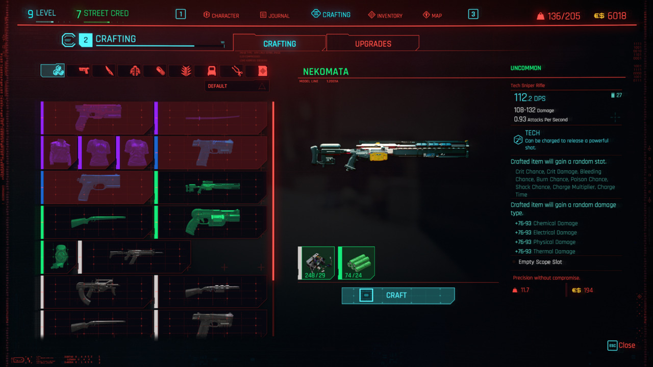 Cyberpunk 2077: How to Level Up Crafting (Patch 1.6) | Attack of the Fanboy