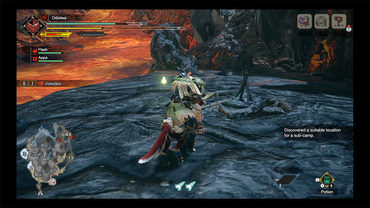 Monster Hunter Rise - How To Find All Lava Caverns Sub-Camps | Attack ...