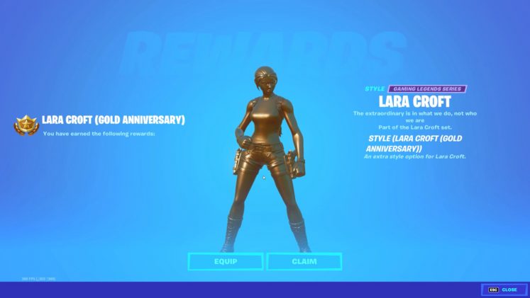 Fortnite: How to Get Gold Lara Croft | Attack of the Fanboy
