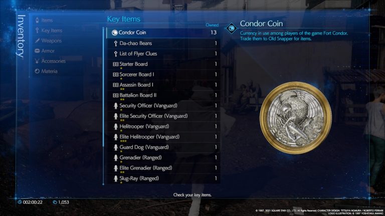 Final Fantasy VII Remake Intergrade - What Is A Condor Coin | Attack of ...