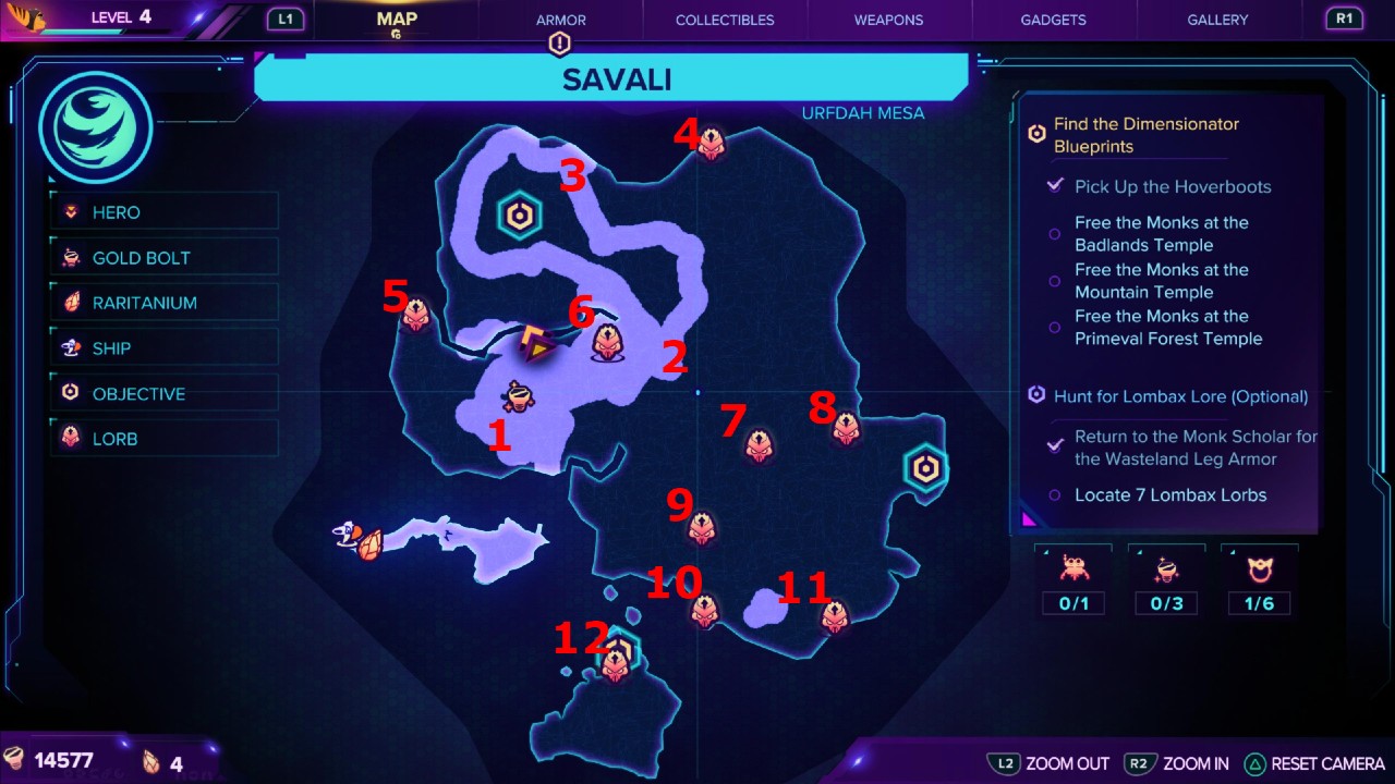 Ratchet and Clank Rift Apart: All Lorb Locations | Attack of the Fanboy