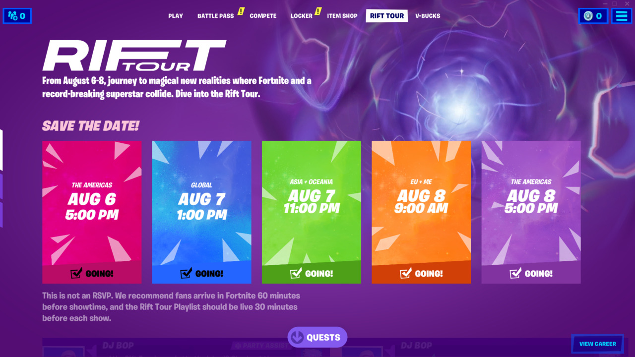 Fortnite Rift Tour Details: Ariana Grande Concert Start Time, Schedule ...