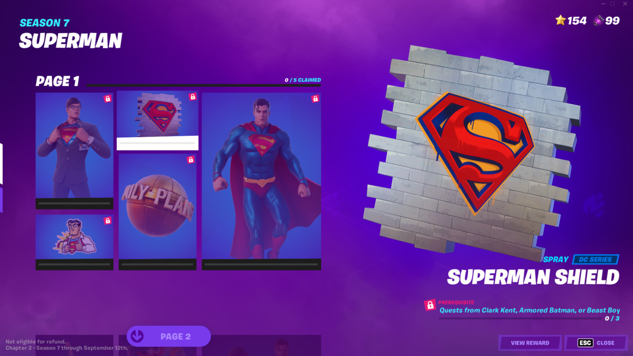 Fortnite: Clark Kent, Armored Batman, and Beast Boy Locations