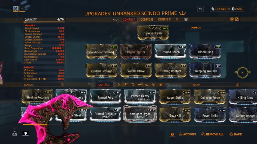 Warframe: Scindo Prime Build