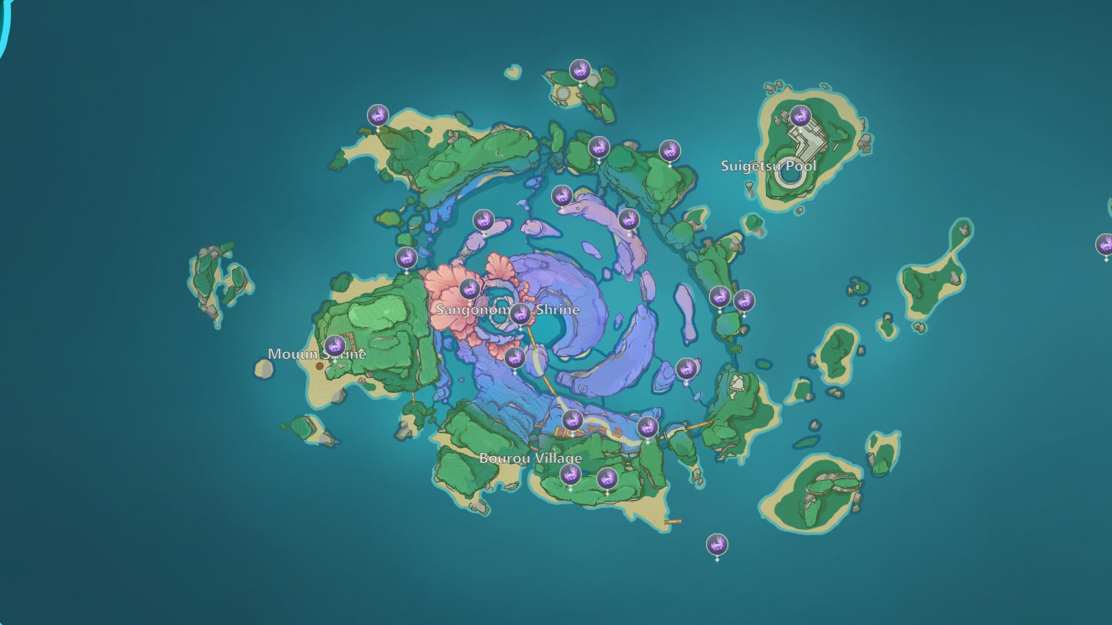 Genshin Impact Electroculus Locations: Watatsumi Island | Attack of the ...
