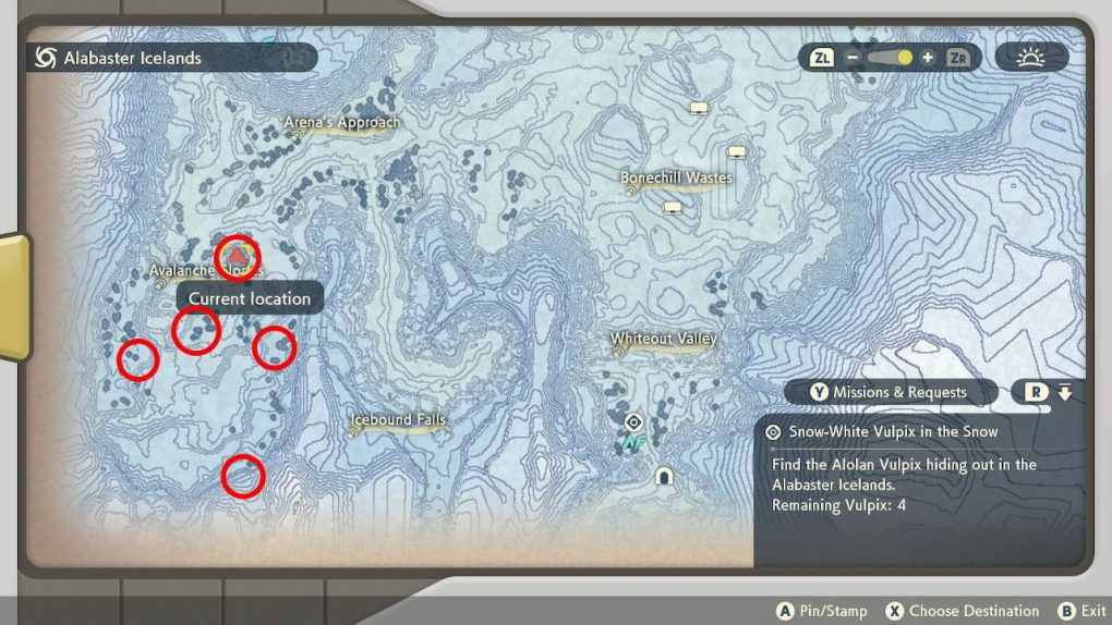 Pokemon Legends Arceus: All 5 Alolan Vulpix Locations - Snow-White ...