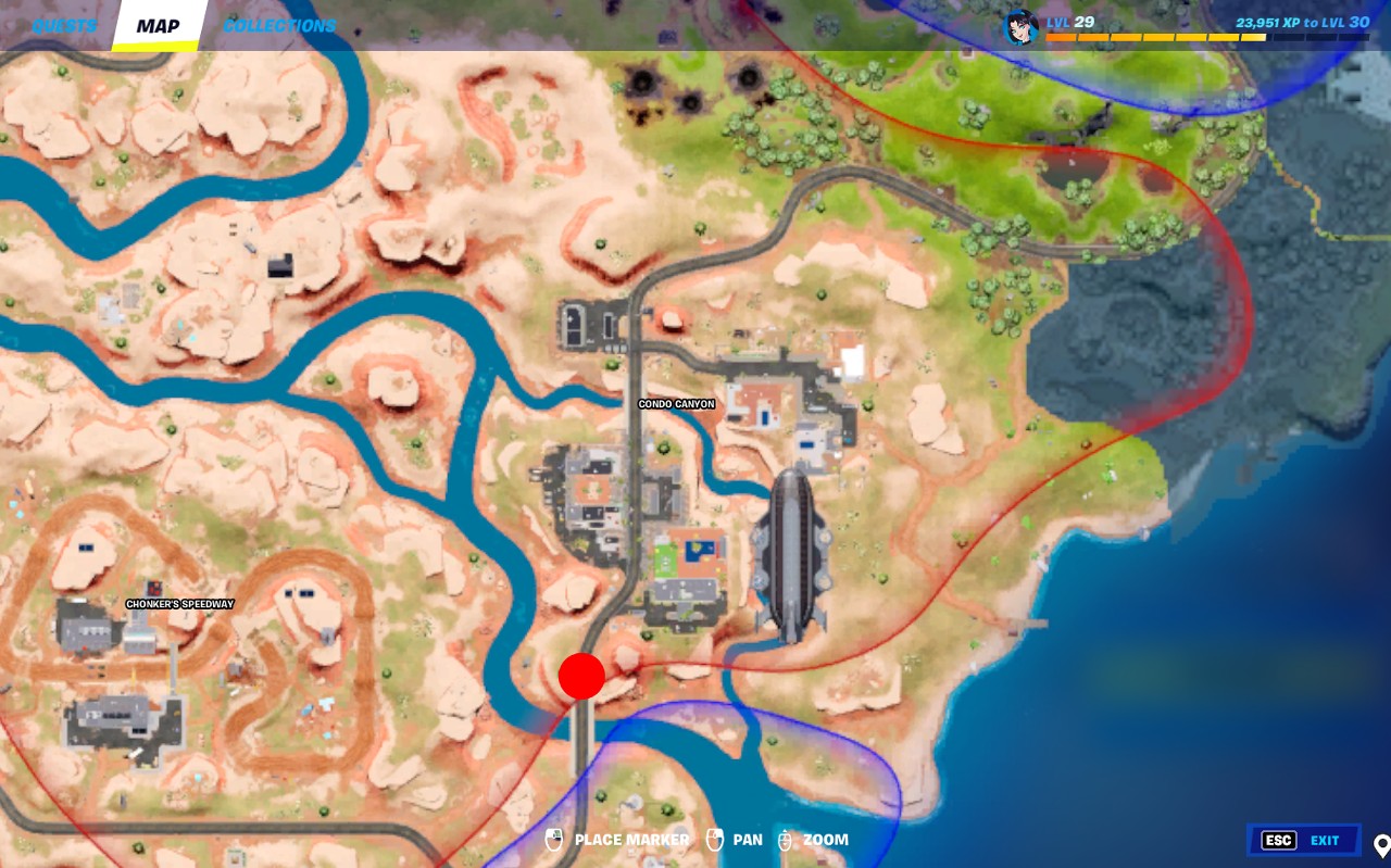 Fortnite: Where to Establish Device Uplink Near Condo Canyon, Coney ...