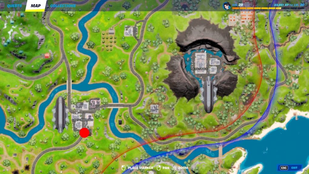 Fortnite: Where to Establish Device Uplink Near Condo Canyon, Coney ...