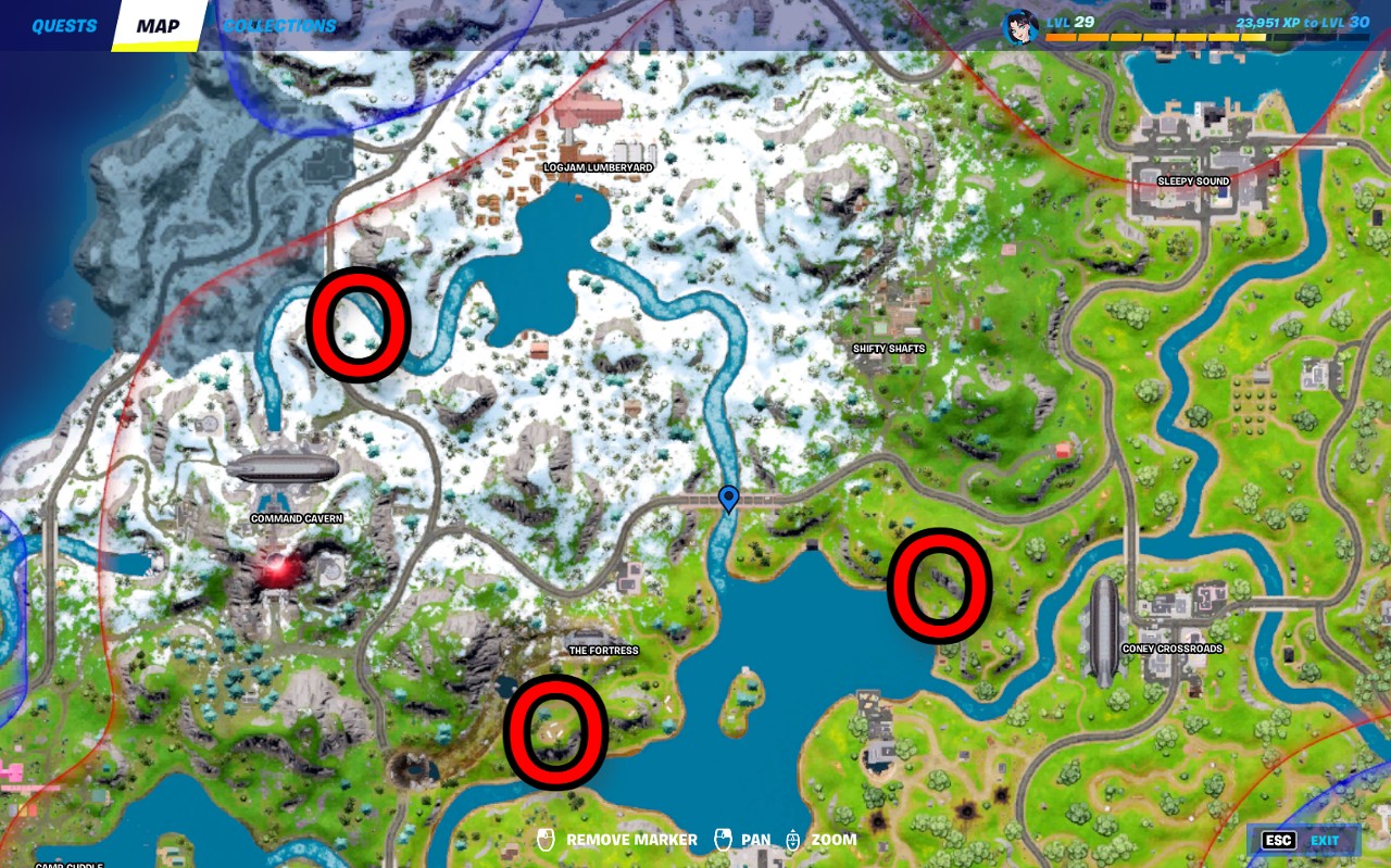 Fortnite Target Designator Locations: Where to Set Up Laser Target ...