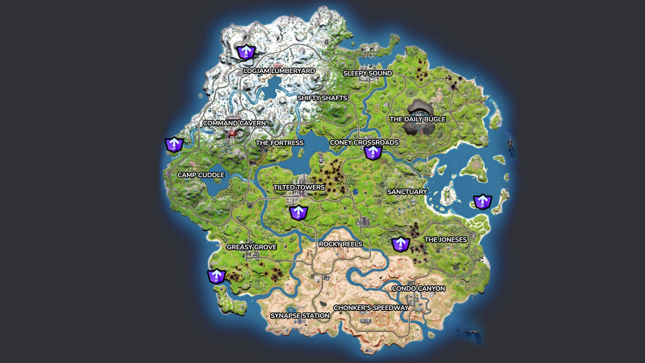 Fortnite Omega Knight Quests: Where to Find All 28 Level Up Tokens ...
