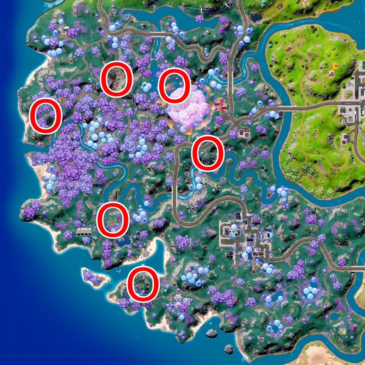 All Fortnite Geyser Locations and How to Launch Into the Air Using ...
