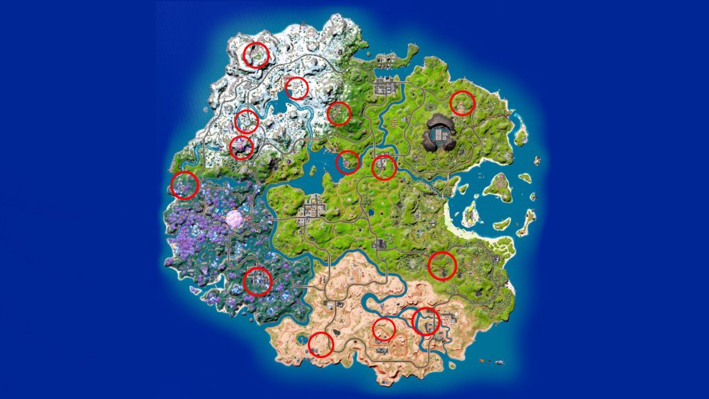 Map of All NPC Locations in Fortnite Chapter 3 Season 3 | Attack of the ...