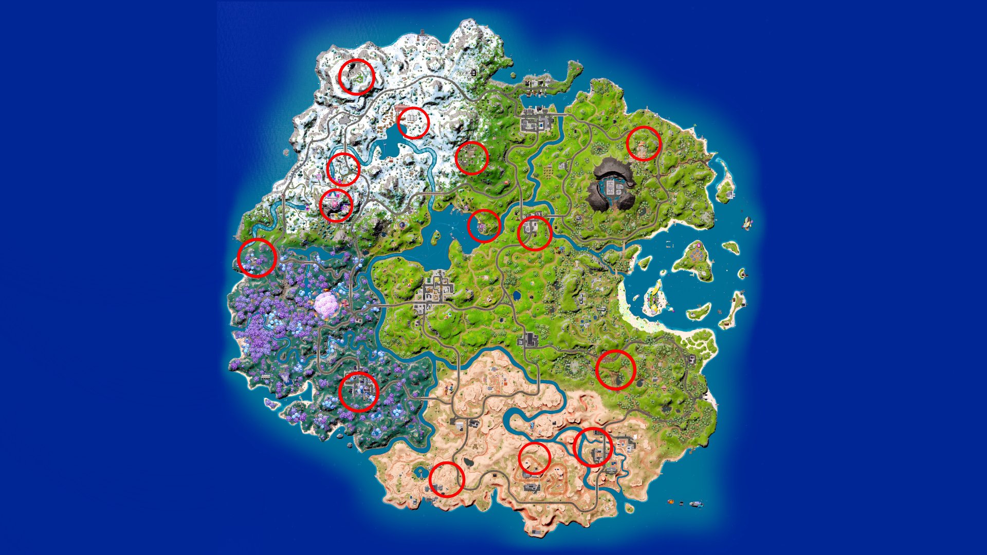 Map of All NPC Locations in Fortnite Chapter 3 Season 3 | Attack of the ...