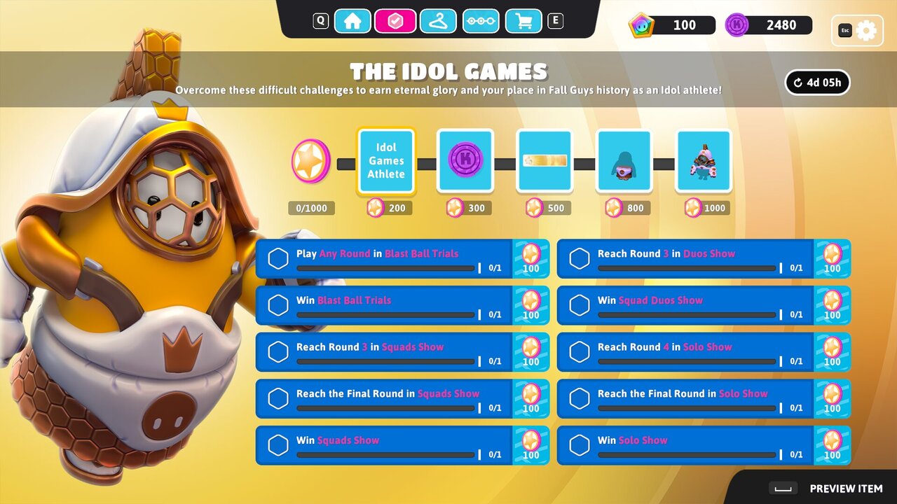 All Idol Games Challenges and Rewards in Fall Guys | Attack of the Fanboy