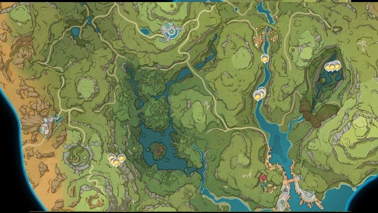 Genshin Impact Nilotpala Lotus Locations | Where to Find Nilotpala ...