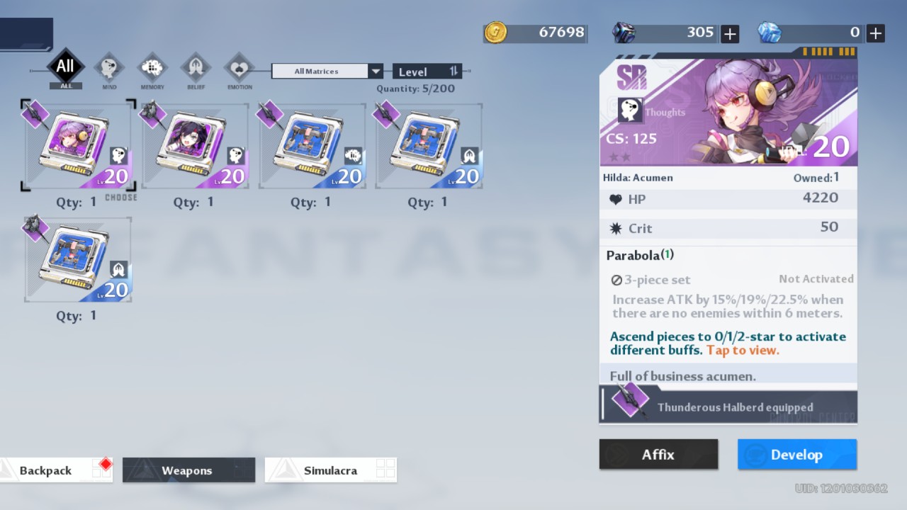 Tower of Fantasy Matrix Guide: How to Upgrade to Level 5 | Attack of ...