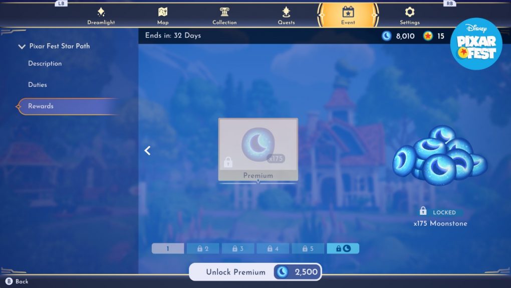 All Pixar Fest Star Path Rewards and Duties in Disney Dreamlight Valley ...