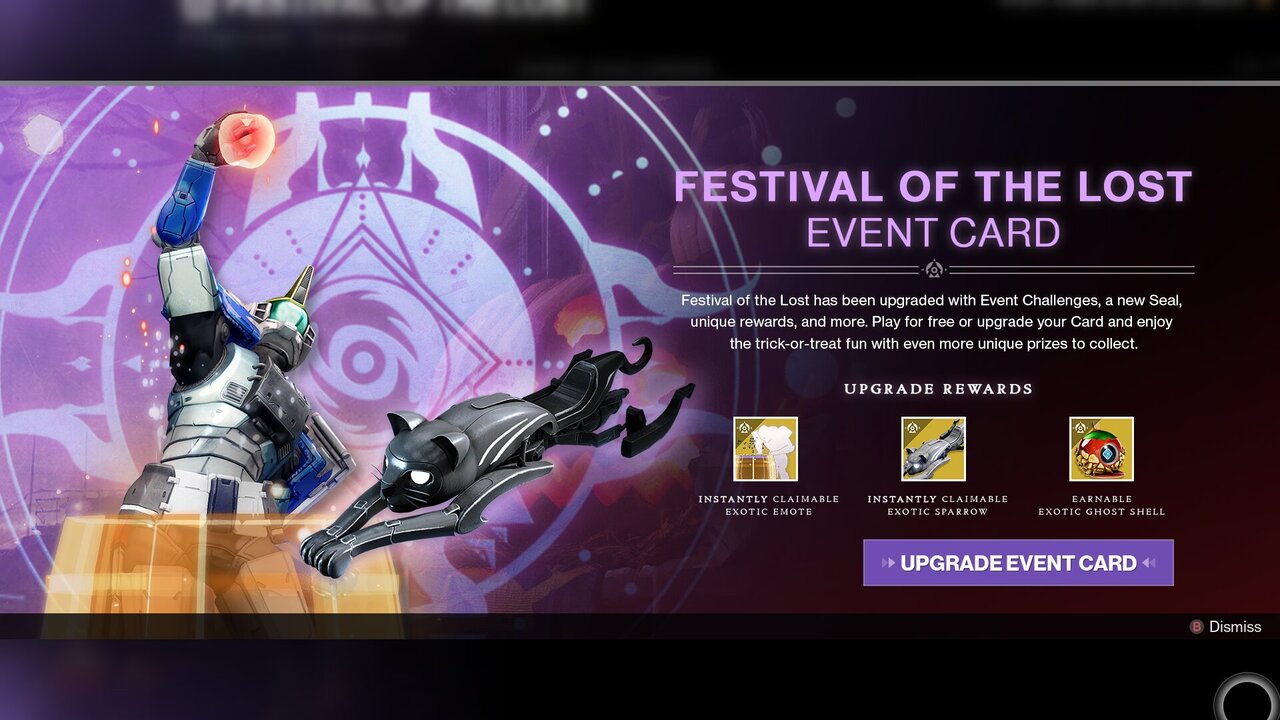 Is the Destiny 2 Festival of the Lost Event Card Worth it? | Attack of ...