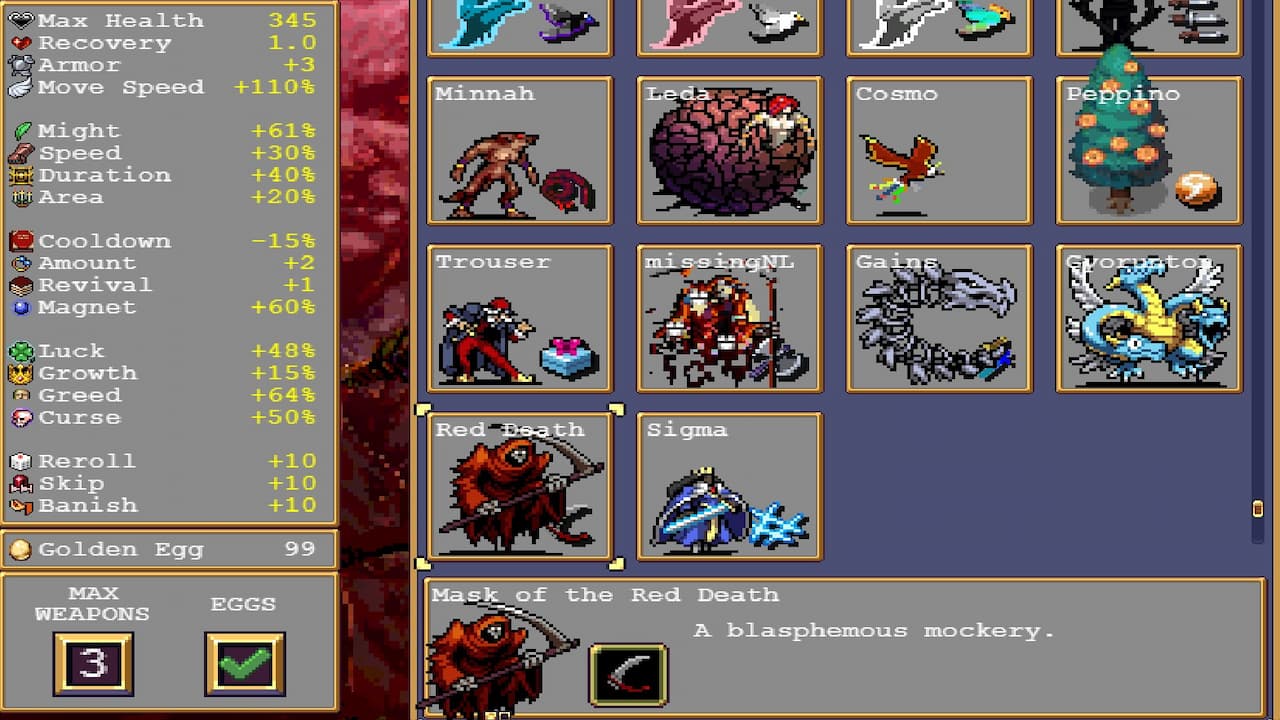 Vampire Survivors: How to Unlock all Secret Characters | Attack of the ...