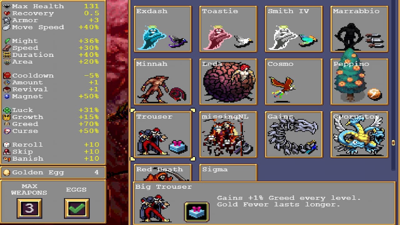 Vampire Survivors: How to Unlock all Secret Characters | Attack of the ...