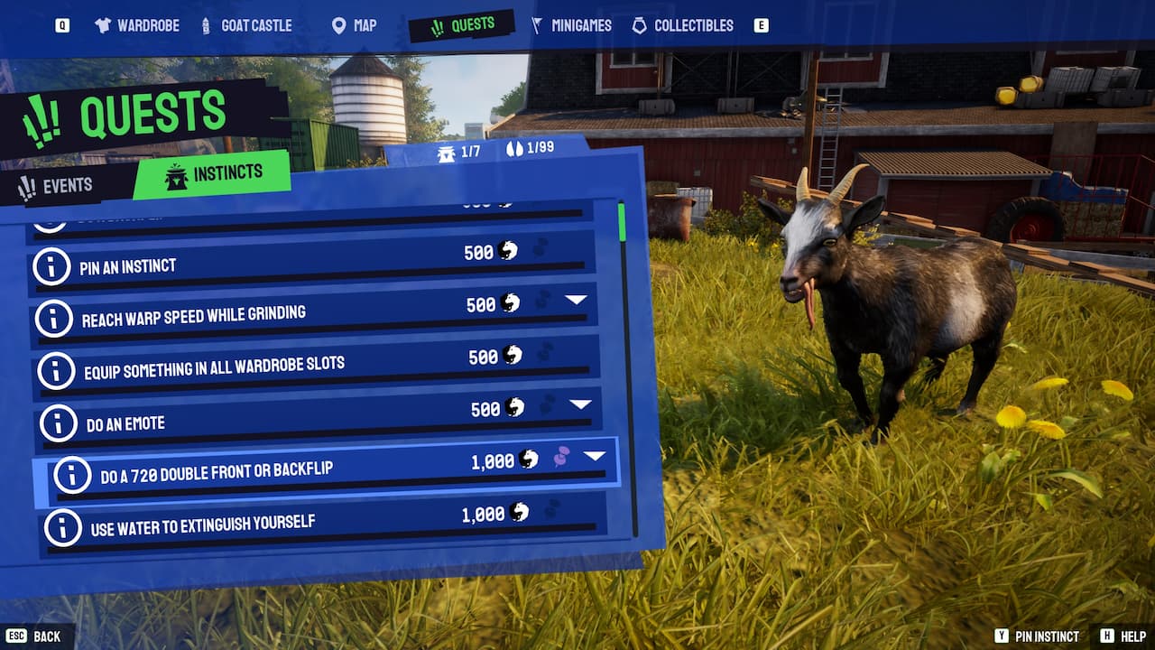How to Complete the How to be a Goat Instinct in Goat Simulator 3 ...