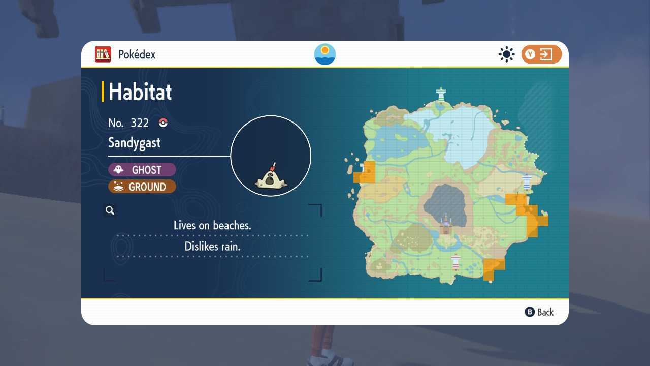 Where to Catch Sandygast in Pokemon Scarlet and Violet | Attack of the ...