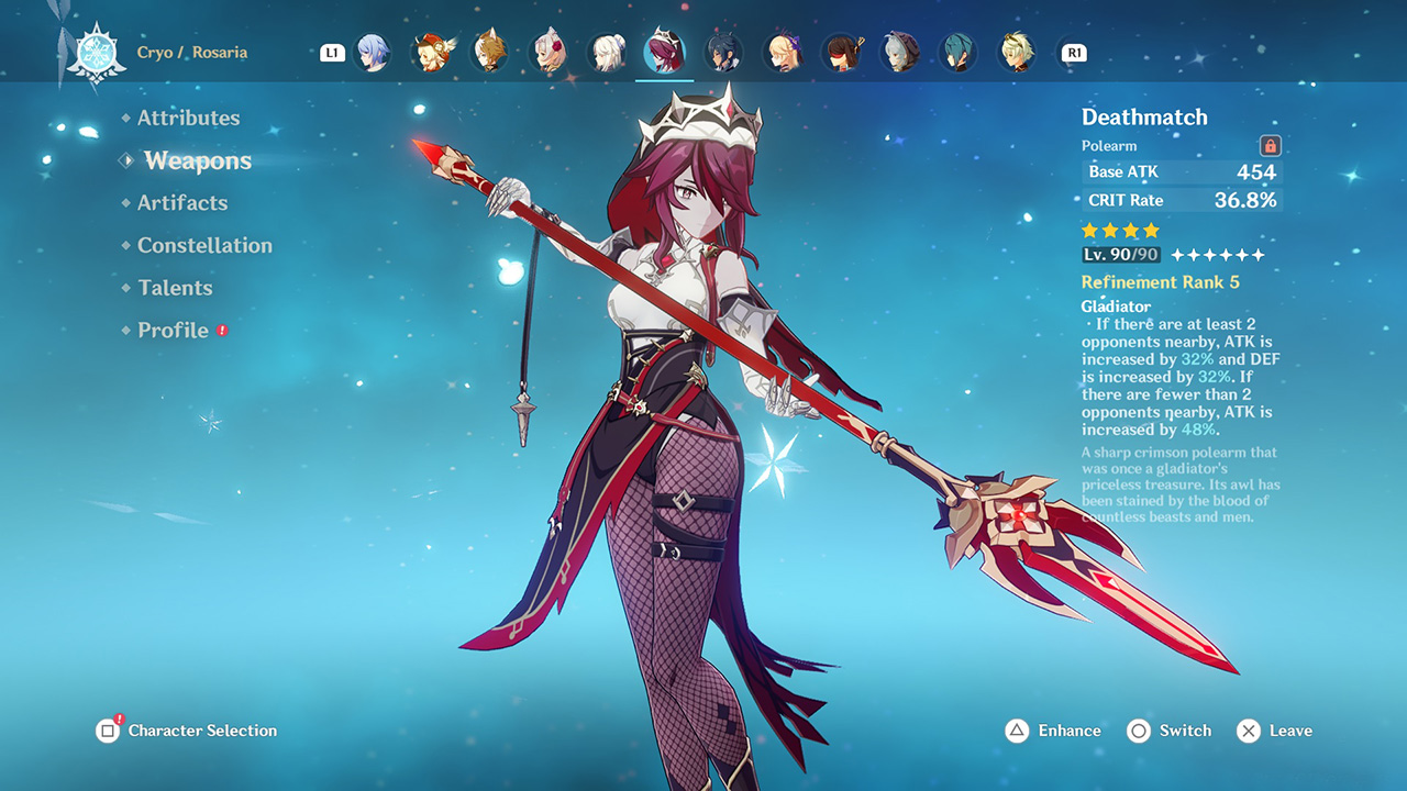 The Best Rosaria Support Build in Genshin Impact: Artifacts, Weapons ...