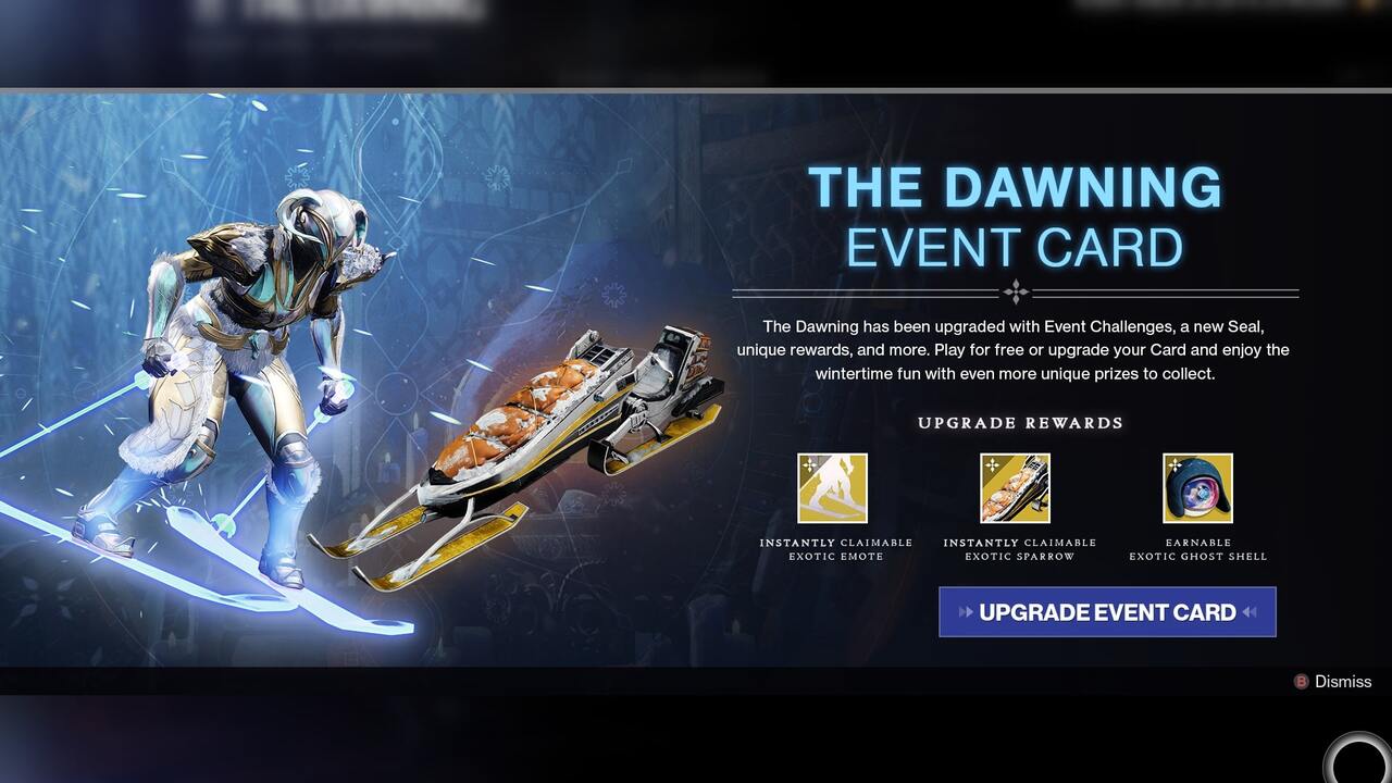 Destiny 2: Is The Dawning 2022 Event Card Upgrade Worth It? | Attack of ...