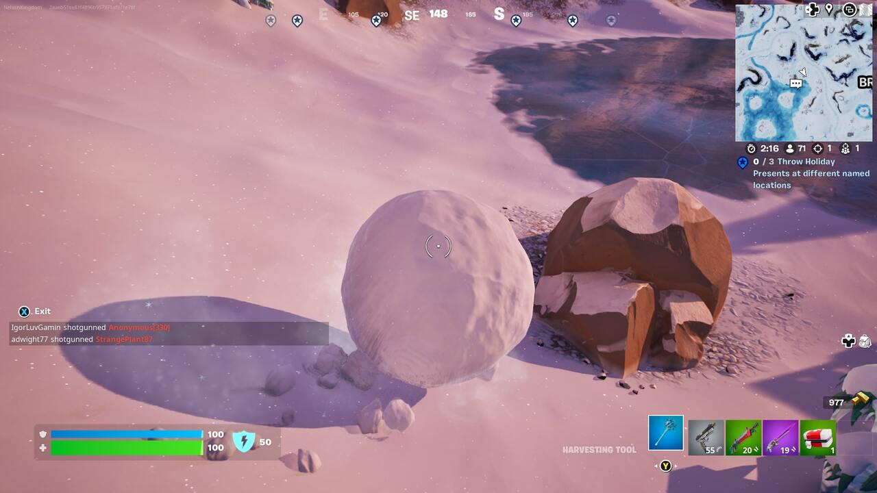 Fortnite: How to Pop Out of a Giant Snowball and Damage Players Within ...