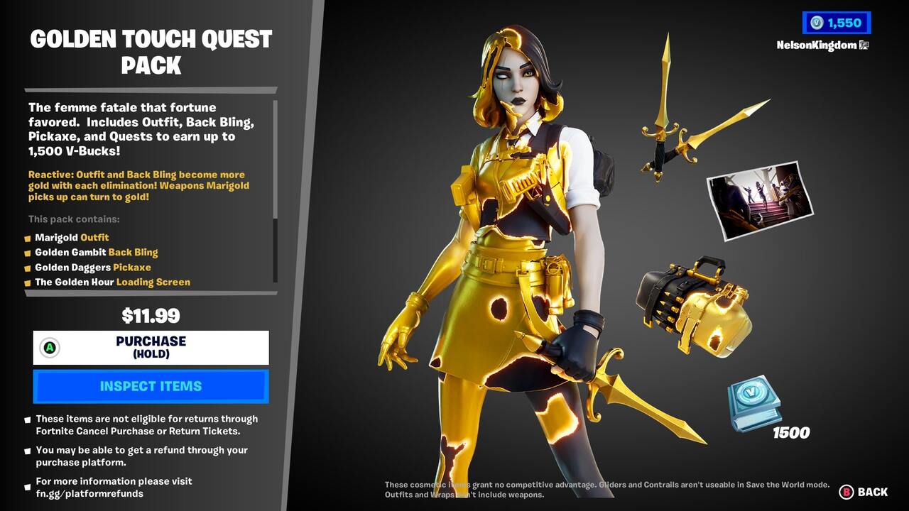 Fortnite: Is the Golden Touch Quest Pack Worth It? | Attack of the Fanboy