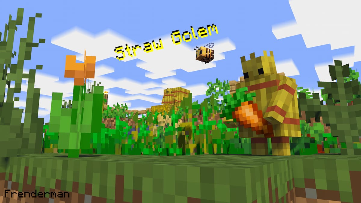 How to Make a Straw Golem in Minecraft | Attack of the Fanboy